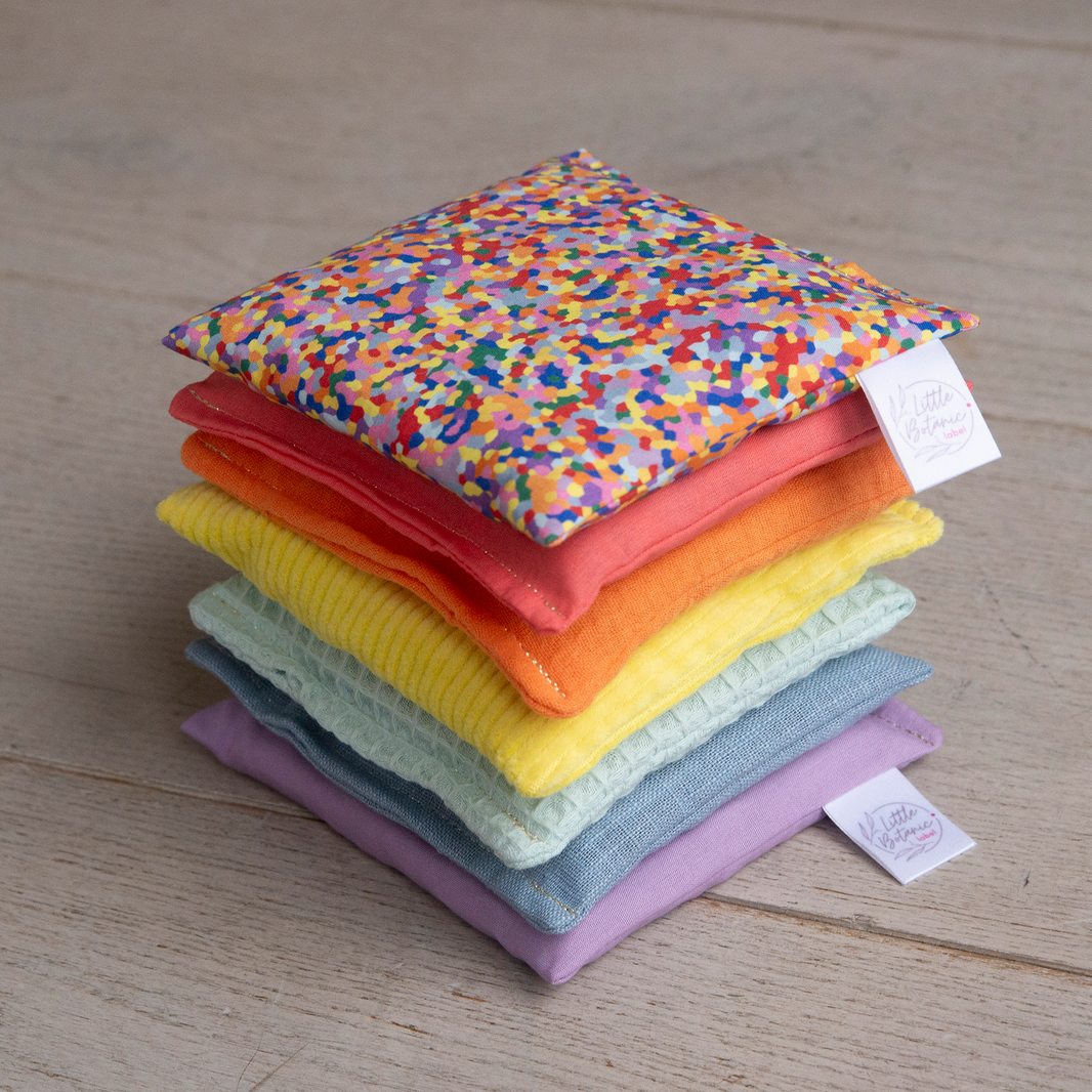 Dé pittenzakjes voor Stapelstein 🌈 regenboog, pastel & confetti ...