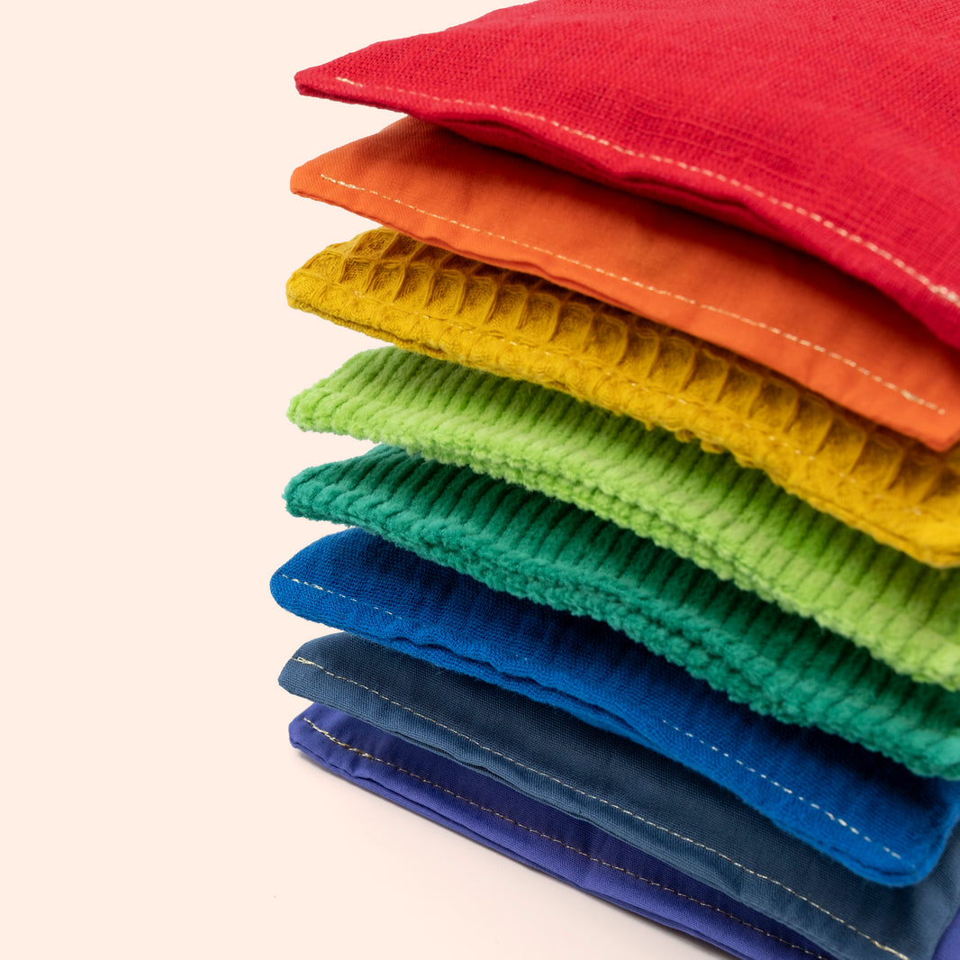 Dé pittenzakjes voor Stapelstein 🌈 regenboog, pastel & confetti ...