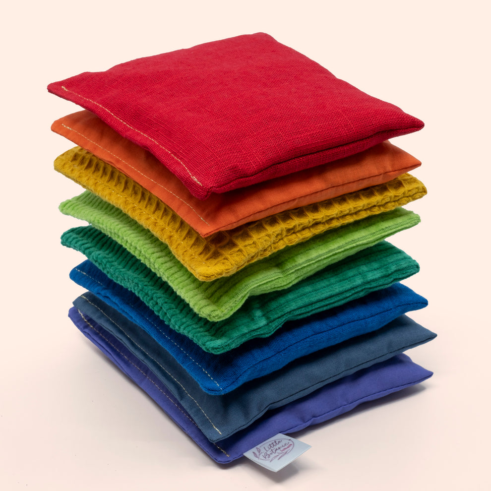 Regenboog pittenzakjes, 8 stuks - kleurrijk speelplezier 🌈 – Little ...